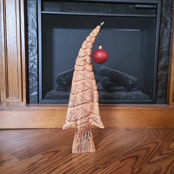 Hand Crafted | Holiday | Dr Seuss Tree Carved Grinch Wood Christmas ...